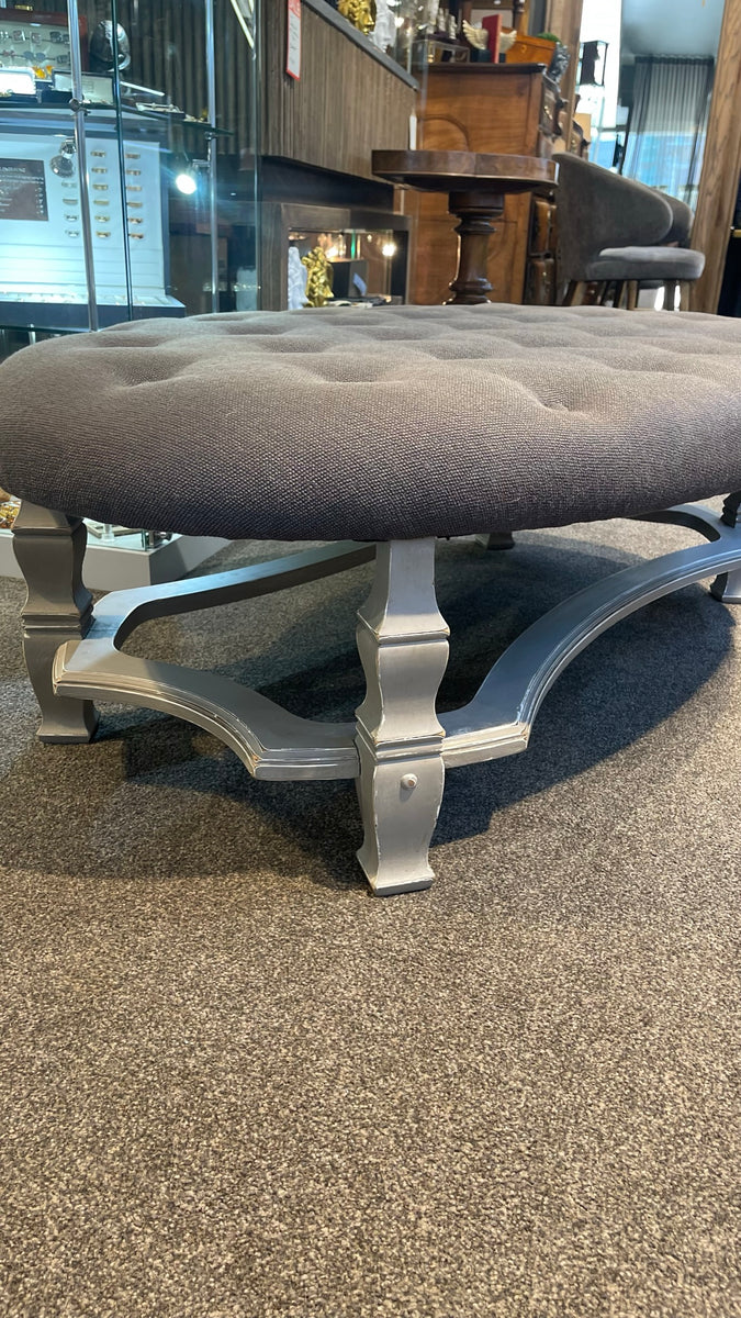 Button Top Ottoman Footstool – Jems of Remuera