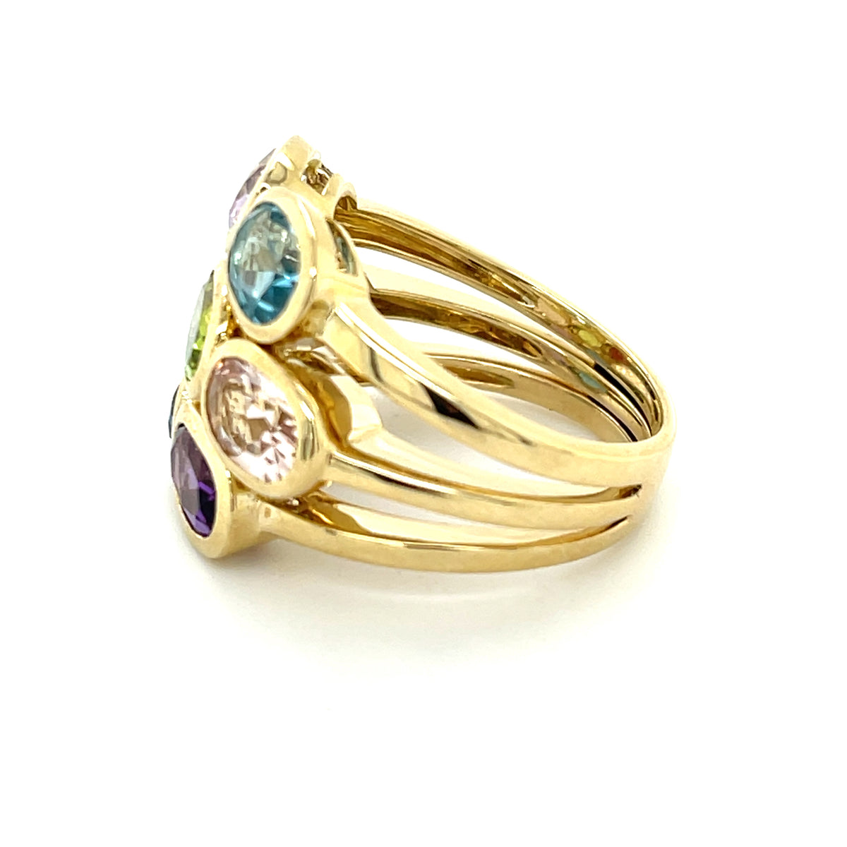 Multi Gemstone Dress Ring – Jems of Remuera