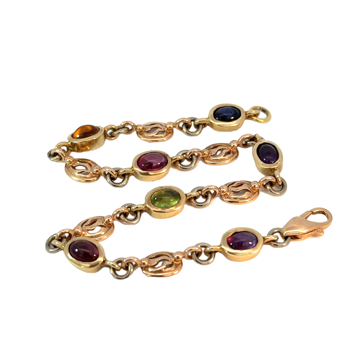 Multi Gemstone Bracelet in 9ct Yellow Gold – Jems of Remuera