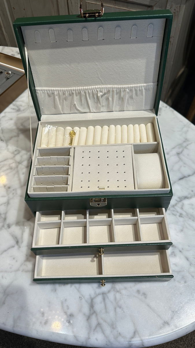 Quilted Jewellery Box / Green – Jems of Remuera