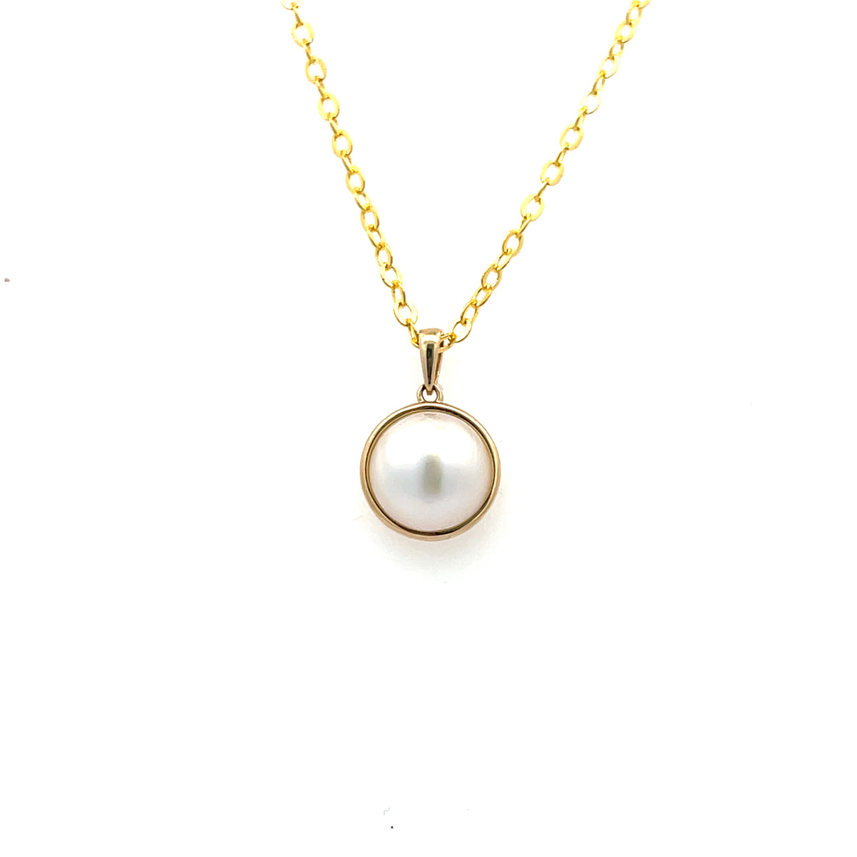 Mabe Pearl Pendant In 9ct Yellow Gold – Jems of Remuera