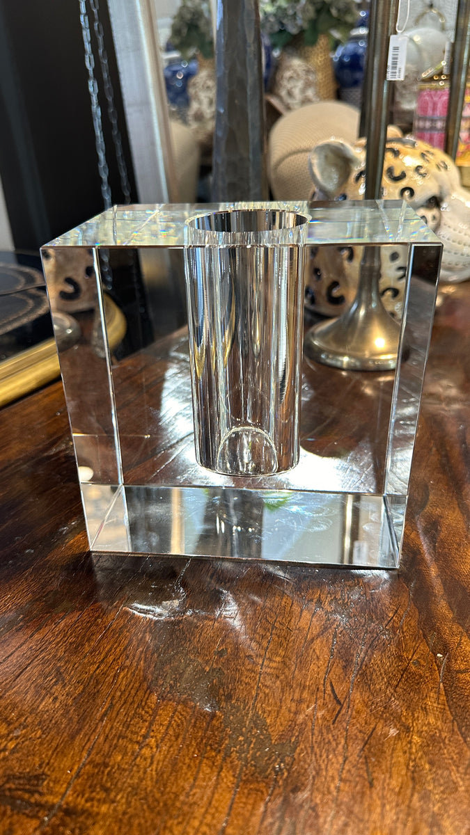 Crystal Cube Vase - Small – Jems of Remuera