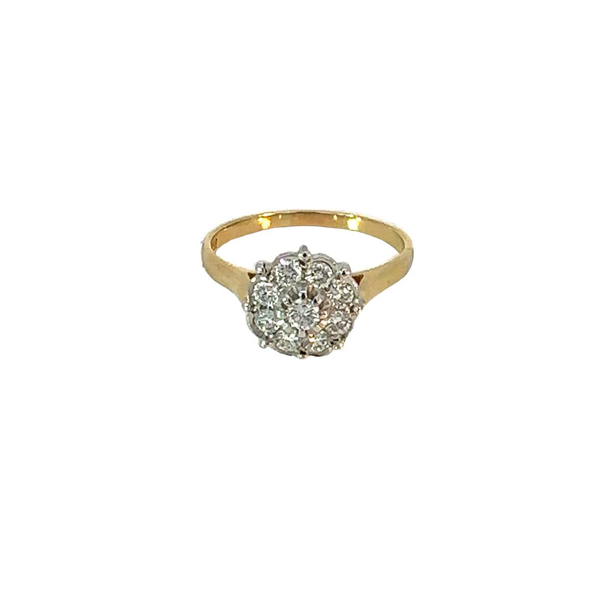 Round Diamond Cluster Ring – Jems of Remuera