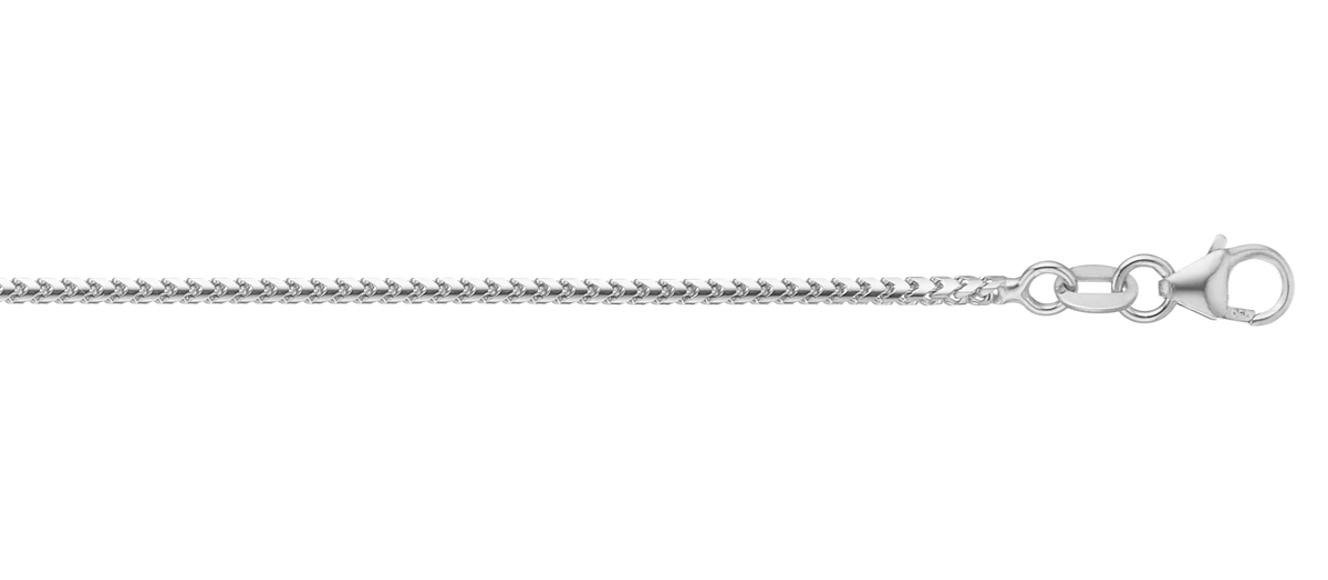 Franco Style Chain 9ct White Gold – Jems of Remuera