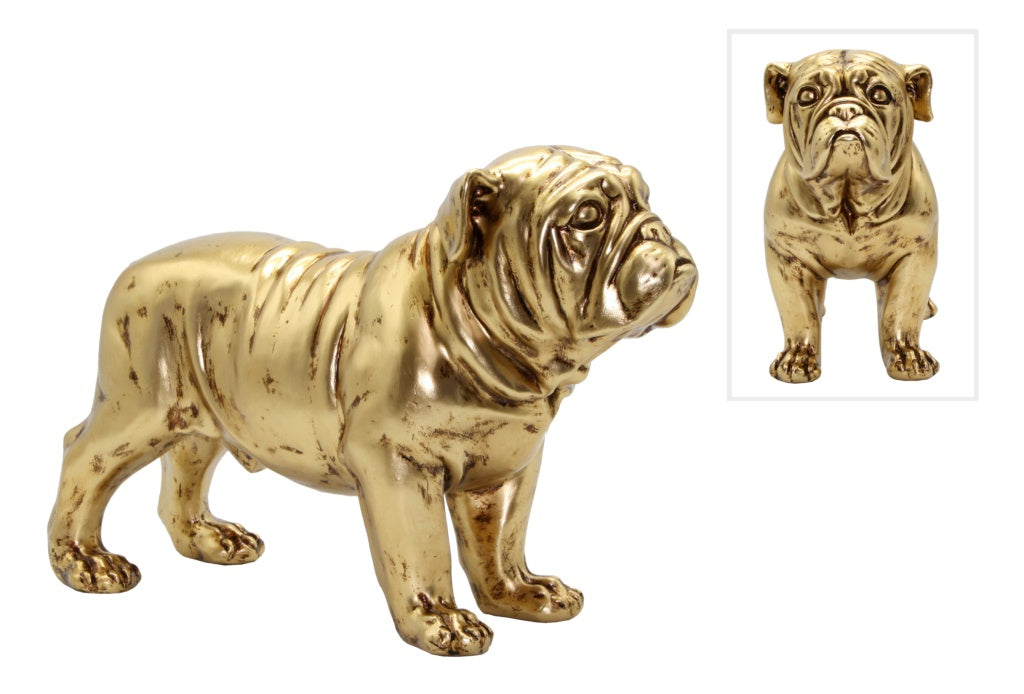 Gold Pug Dog Figurine – Jems of Remuera