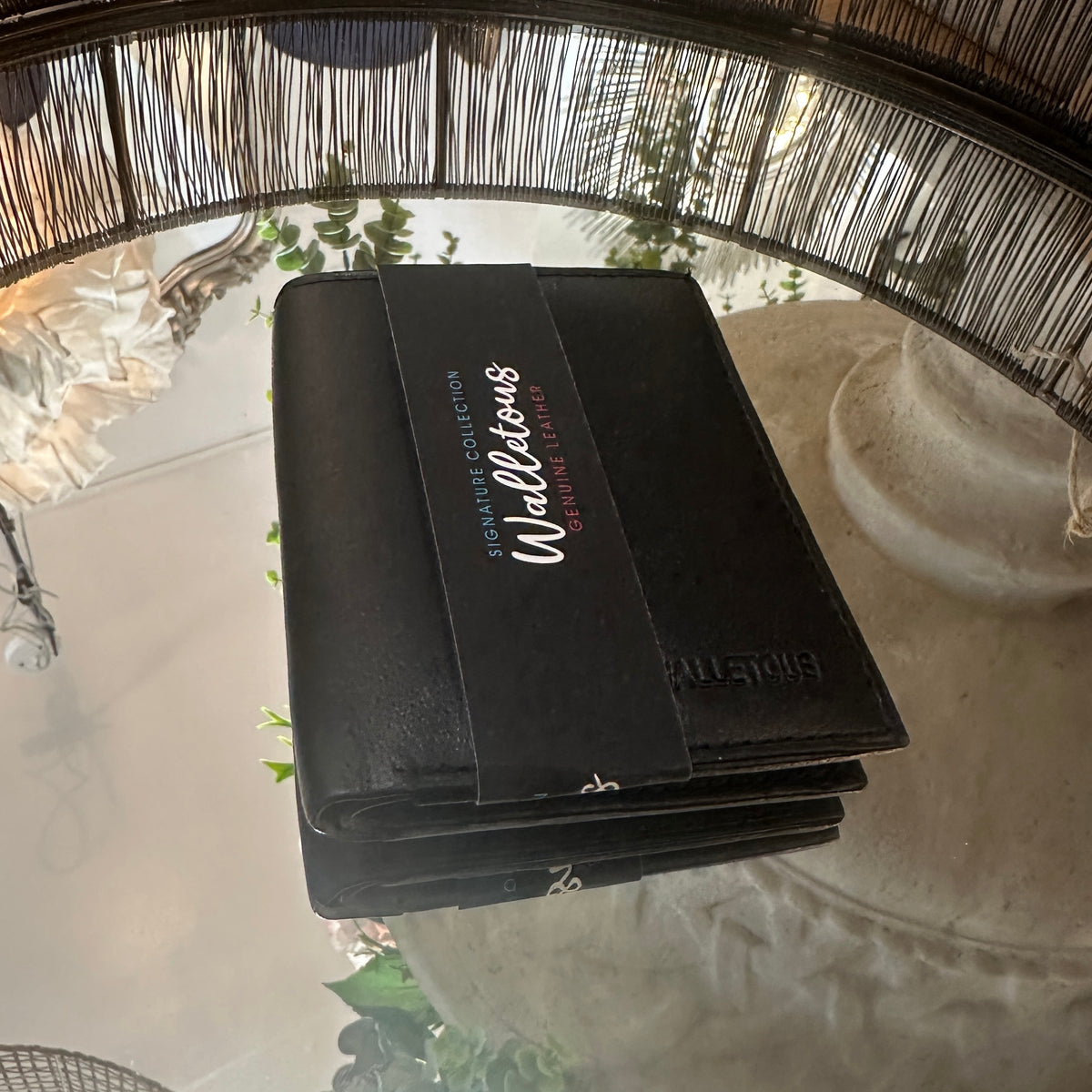 Leather Mens Wallet - Slim Black – Jems of Remuera