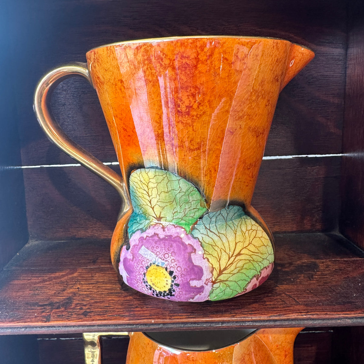 Carltonware Orange Jug - Pansy Design 2 – Jems of Remuera