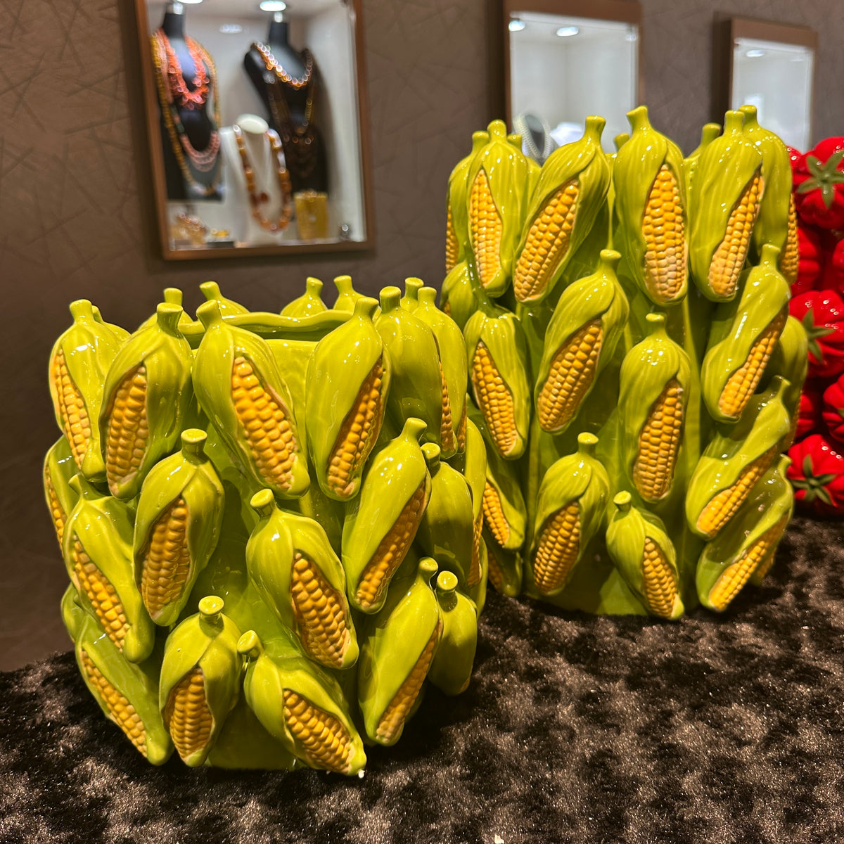 Glazed Ceramic Corn Pot - Large – Jems of Remuera