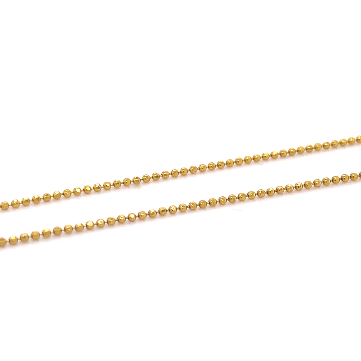 18ct Yellow Gold Faceted Ball Chain – Jems of Remuera