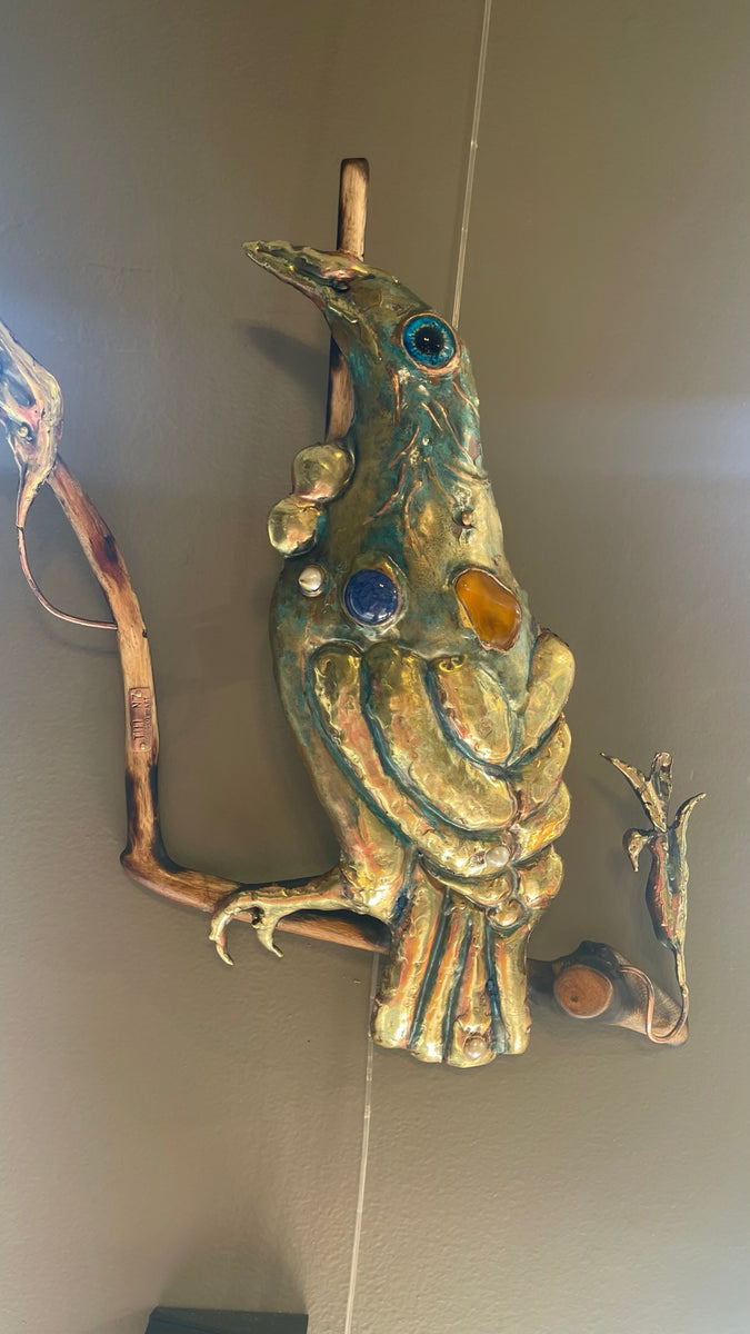 Tui on a Branch Wall Art – Jems of Remuera
