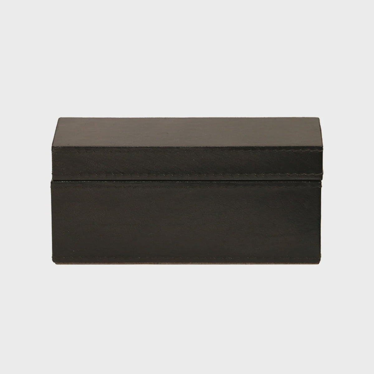 Black Leather Rectangular Box – Jems of Remuera