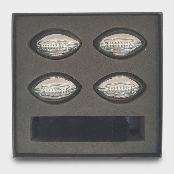 Rugby Ball Stainless Steel Ice Cubes – Jems of Remuera