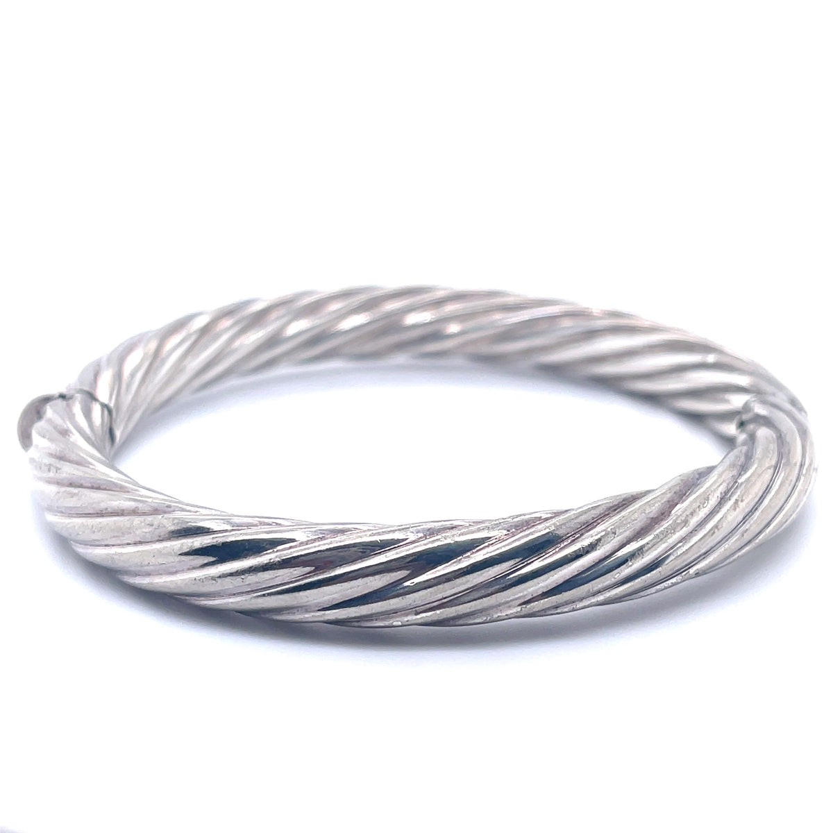 Italian Sterling Silver Twist Bangle – Jems of Remuera