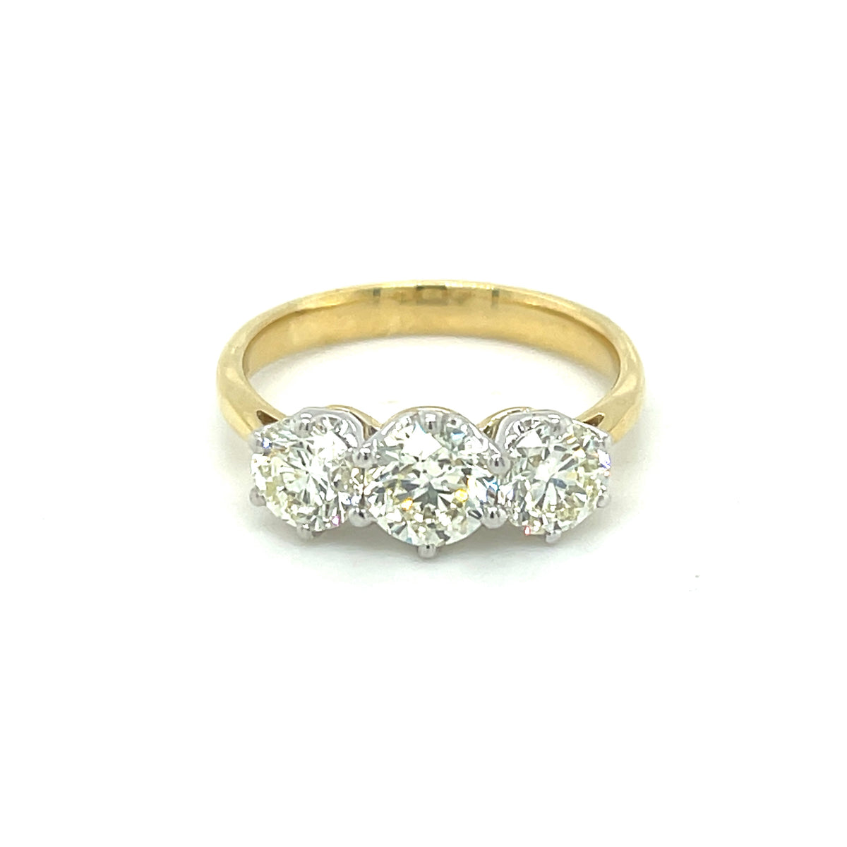 Three Stone Diamond Ring in 18ct Yellow Gold – Jems of Remuera