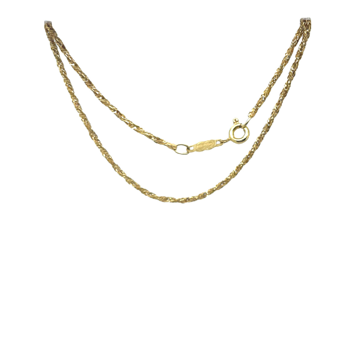 Twisted Rope Chain Necklace in 18ct Yellow Gold – Jems of Remuera