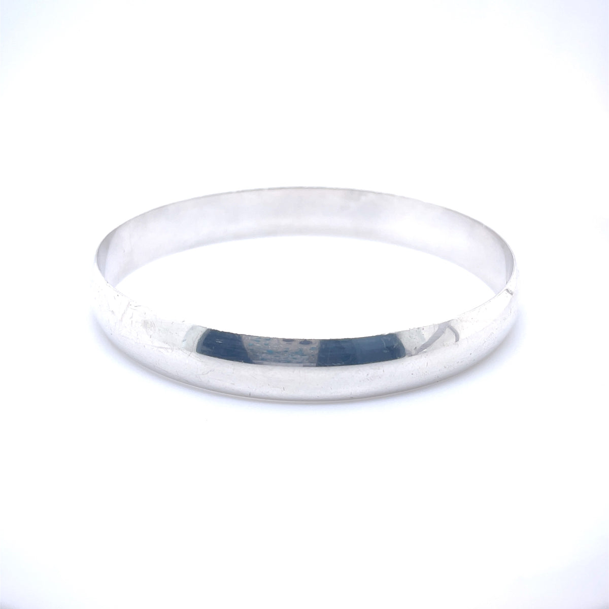 Half Round Bangle in Sterling Silver – Jems of Remuera