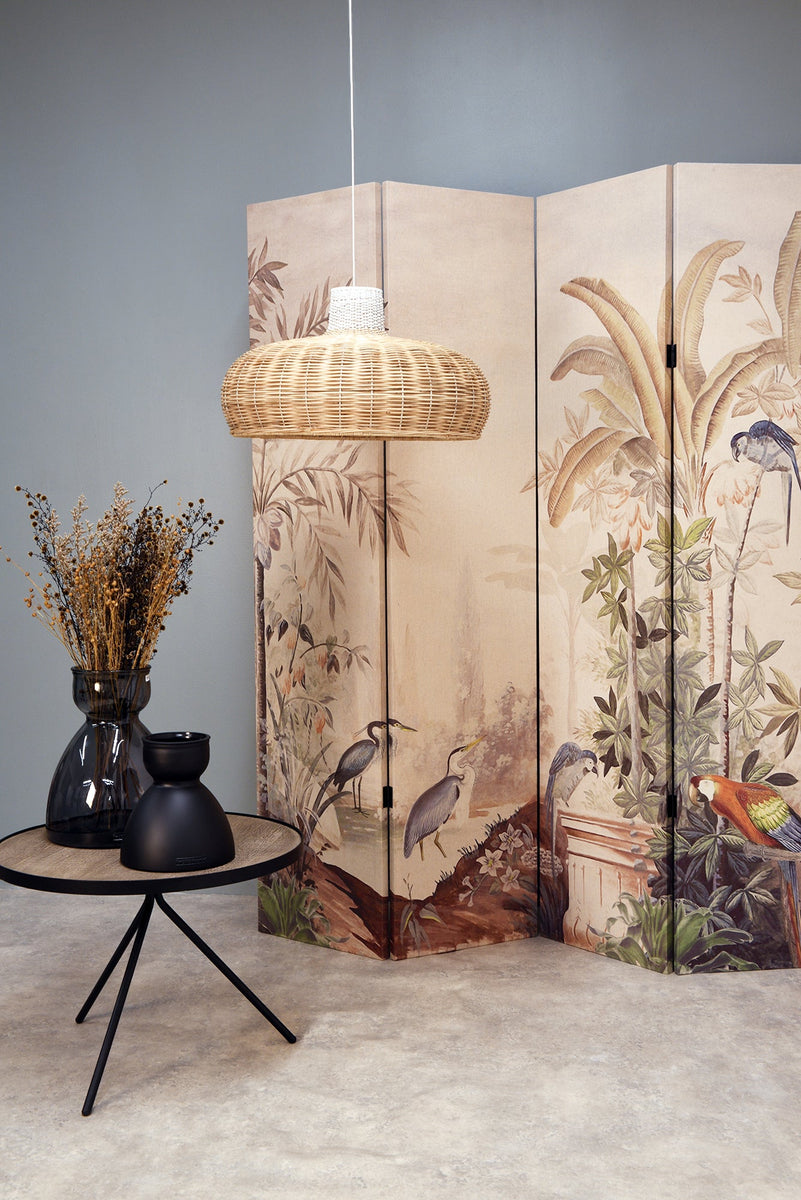 Parrots Crain Garden Scene Folded Screen – Jems of Remuera