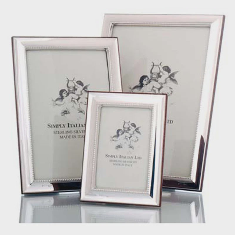 Sterling Silver Frame - Beaded Small – Jems of Remuera