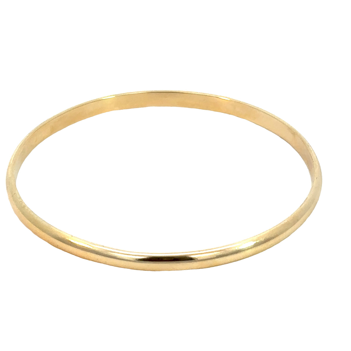 Half Round 9ct Yellow Gold Bangle – Jems of Remuera