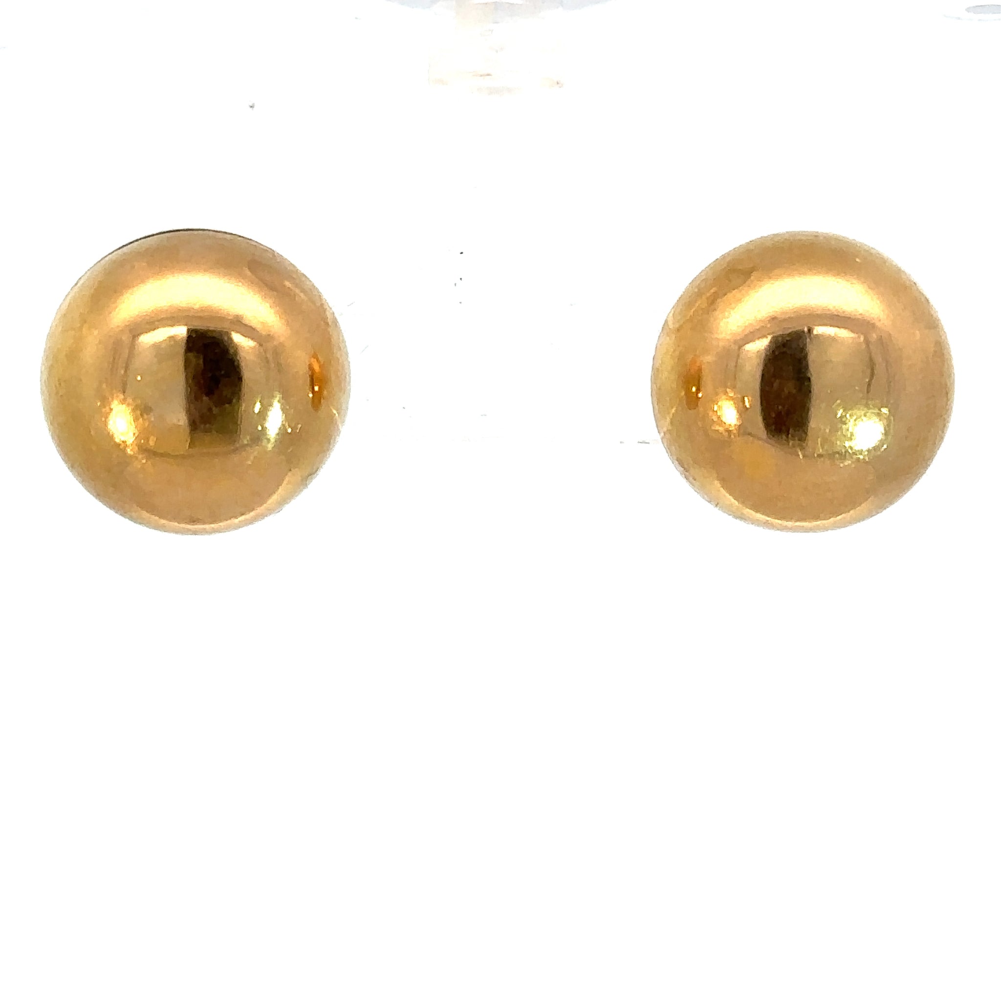 Large Gold Ball Earrings – Jems of Remuera
