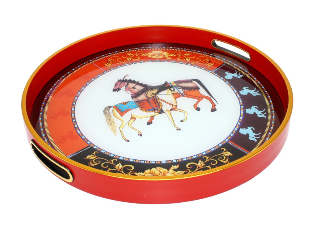 Round Equestrian Tray - Small – Jems of Remuera